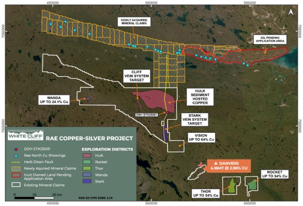 Rae Copper Silver Project - White Cliff Minerals Ltd